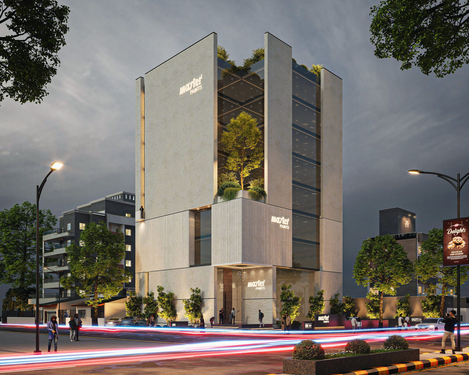 Master Paint Commercial Building – A Qayyum Architect