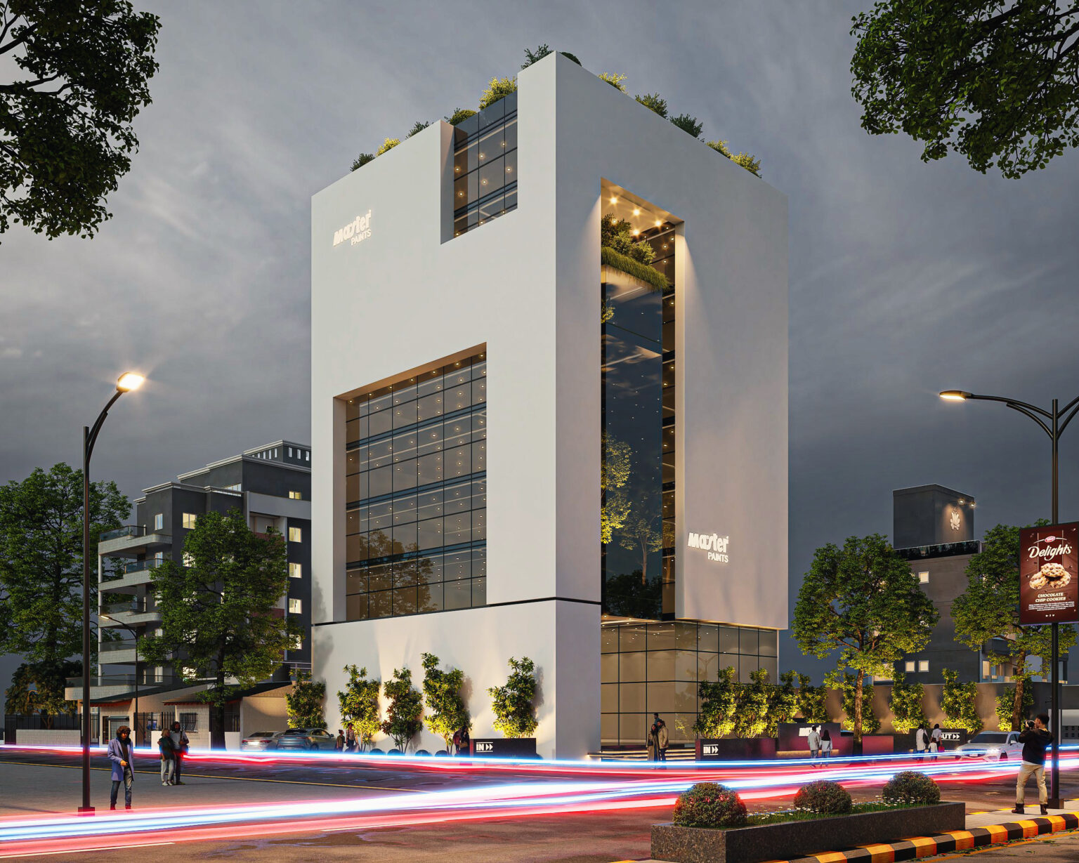 Master Paint Commercial Building – A Qayyum Architect